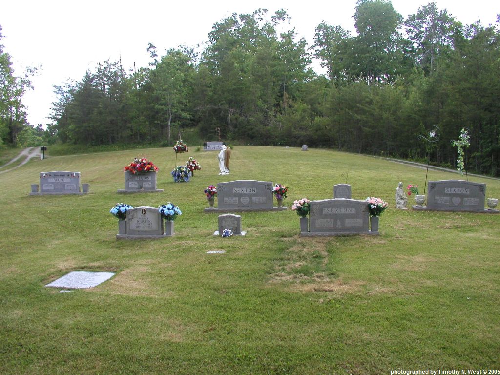 Scott Co, TN - John Freeman Sexton Cemetery at Paint Rock