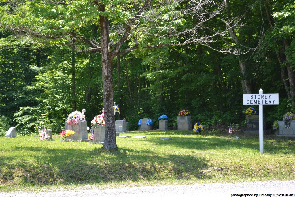 Scott Co, TN - Storey Cemetery at Mountain View